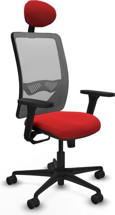 Piqueras y Crespo Call Center Zulema Stuhl mit 3D-Armen, h&ouml;henverstellbarer Lendenwirbelst&uuml;tze und festem Kopfteil, ausgestattet mit 3-fach verstellbarem Sinkro-Schneid