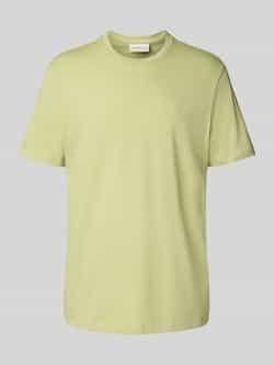 Calvin Klein Jeans T-Shirt mit geripptem Rundhalsausschnitt