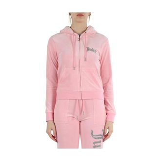 Juicy Couture Polyester Rundhals-Sweatshirt - - Sweatshirts & Hoodies - Damen - Rosa - M
