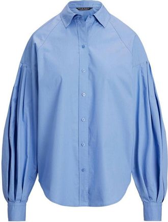 Lauren Ralph Lauren Damen Bluse aus Popeline mit Blousonärmeln