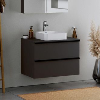 Duravit DuraPoint Waschtischunterschrank mit Griffleiste, f&uuml;r Aufsatzbecken, 80 cm - - Duravit