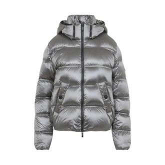 Moncler Femme, Vestes, Gris, Taille: 44 FR Doudoune Courte Sensation