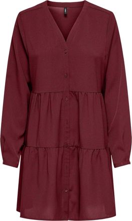 Only Onlnova Life Vis L/S Thea Button Dress