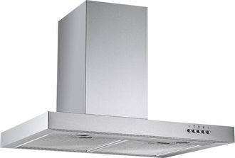 Respekta Dunstabzugshaube Wandhaube Kaminhaube 60 cm Blockhaube Edelstahl