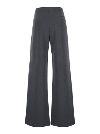 Max Mara Womens Trousers Smmbali Grey Cotton