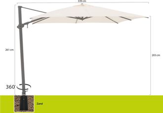 Shadowline Austin Ampelschirm 300x300 cm