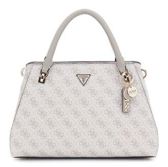 Guess Handtasche Umh&auml;ngetasche Noelle II Luxury Satchel Dark Taupe Logo