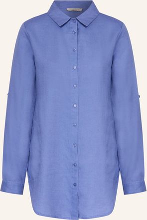 Lilienfels Lilienfels Hemdbluse Aus Leinen blau
