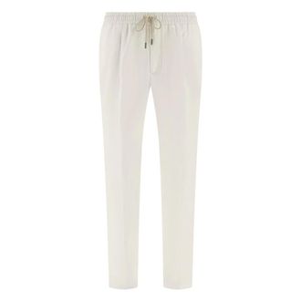 Boggi Milano Homme, Pantalons, Blanc, Taille: 4XL City Linen Pantalons