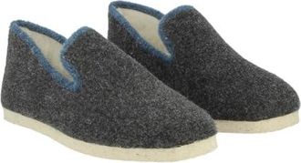 Exquise Chaussons/Charentaises chaudes et confortables en matière recyclée et semelle feutre pour Homme | WILL (Anthracite, Système Taille Chaussures EU, Adul