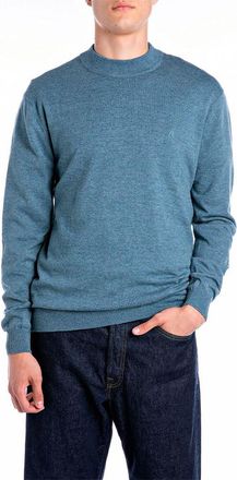 Replay Herren UK4713 Pullover, M28 Jeans Melange, M