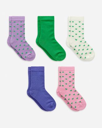 Arket Baumwollsocken 5er-Pack -Lila