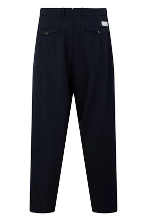 Nine In The Morning Mens Trousers Navy Wool-Blend Polyester