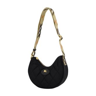 Burberry Womens Ll Horseshoe Crossbody Bag Black Synthetic