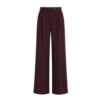 Marella Pantalon Palazzo Emmleva - Femme - Pantalons - Violet - Taille: 38 FR