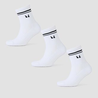 MyProtein MP Pilates-Socken (3er Pack) - Wei&szlig; - UK 12-14