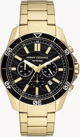 A|X Armani Exchange ax1958 - Montre chronographe pour homme en acier inoxydable - Doré