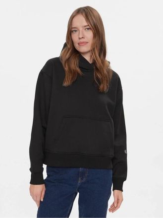 Calvin Klein Femme, Sweatshirts et sweats &agrave; capuche, Noir, Taille: 36 FR Sweat capuche gros print logo dos