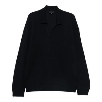 Giorgio Armani Polo - Homme - Tops - Noir - Taille: XL