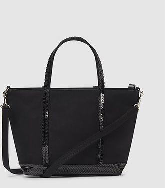 Vanessa Bruno Cabas XS Toile Zipp&eacute; Noir