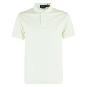 Polo Ralph Lauren Gr&uuml;nes Baumwoll-Polo-Shirt Slim Fit - - Tops - Herren - Gr&uuml;n - S