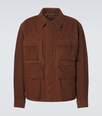 Christophe Lemaire Veste en daim