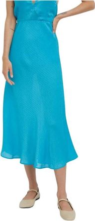 Birgitte Herskind Texturieter Midirock - - Skirts - Damen - Blau - S