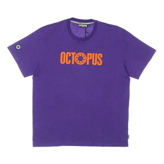 Octopus Lila Logo Tee Kurzarm - - Tops - Herren - Lila - XL