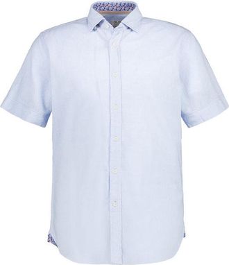 Fil Noir Herren Kurzarmhemd blau