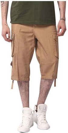 Generic Short pour homme r&eacute;tro avec poche cordon de serrage - Coupe droite - V&ecirc;tement de travail d&eacute;contract&eacute; - Pantalon de travail - Jogging, kaki, 42