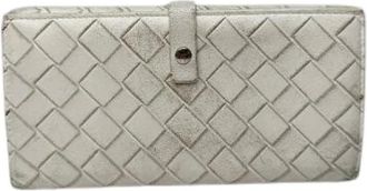 Bottega Veneta Portefeuille vintage Pre-owned Intrecciato - Femme - Pre-owned - Blanc - Taille: ONE Size
