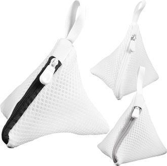 FOMIYES 3er Set WäSchenetz FüR Waschmaschine, Mini WäSchebeutel Mit ReißVerschluss in Weiß, Schwarz Und Grau, Schutz FüR Bhs, UnterwäSche Und Empfindliche Kle