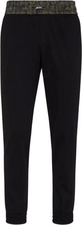 Philipp Plein Homme, Pantalons, Noir, Taille: XL Pantalon de jogging contrastant