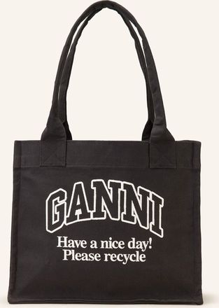 Ganni Shopper schwarz