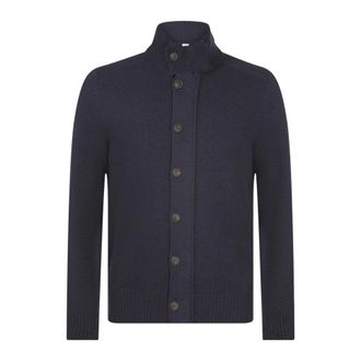 Gran Sasso Giubbino M/L Zip - - Knitwear - Herren - Blau - 2XL