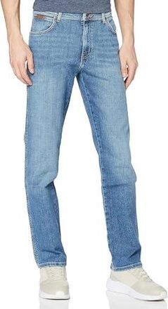 Wrangler Texas Original Straight, Jean Droit Homme, Bleu (Worn Broke 37X), W33/L34 (Taille Fabricant: 33/34)