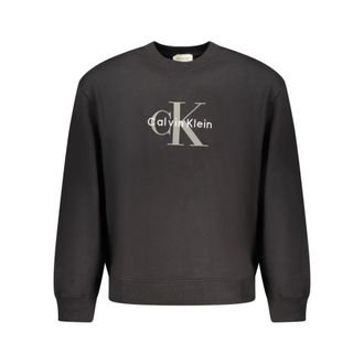 Calvin Klein Homme, Sweatshirts et sweats &agrave; capuche, Noir, Taille: XL Cotton SweaT-shirt