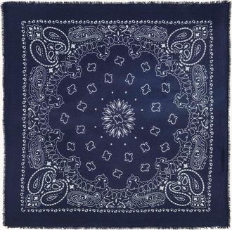 Kujten Grand bandana cachemire imprim&eacute; - Grand Bandana Hachiko
