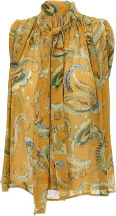 Marella Femme, Blouses et Chemises, Multicolore, Taille: 42 FR Blouse &agrave; Lavalli&egrave;re