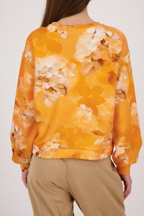 Monari Sweatshirt Blume allover Regular fit mit Blumenmuster