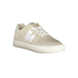 Calvin Klein Lace-Up Colorblock Sneaker - Beige