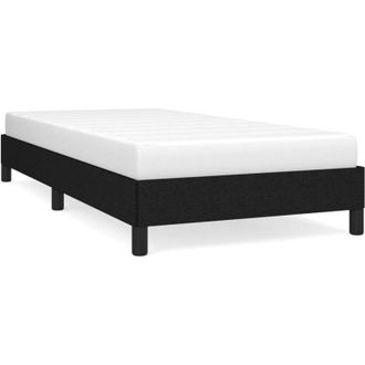 vidaXL Bettgestell ohne Matratze Schwarz 90x200 cm Stoff Vidaxl