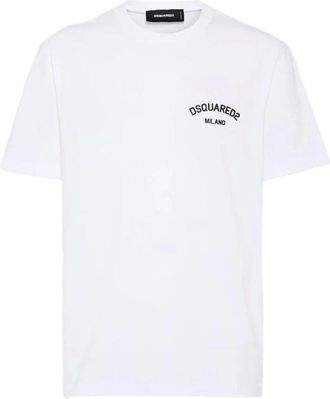 Dsquared2 Homme, Tops, Blanc, Taille: 2XL Milano T-Shirt