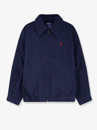 Ralph Lauren Blue denim jacket with embroidered logo on the front - POLO RALPH LAUREN - gender_Woman