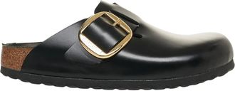 Birkenstock Sandalen - Smooth leather sandals Boston Big Buckle - Gr. 37 (EU) - in Schwarz - für Damen