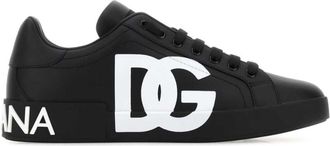Dolce & Gabbana Portofino Sneakers mit Logo-Print - Schwarz