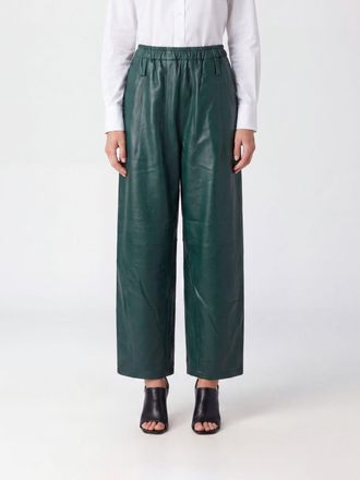 Frankie Shop Pantalon large Oakdale en peau dagneau avec taille &eacute;lastique
