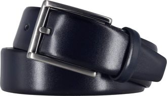 Monti London G&uuml;rtel Herreng&uuml;rtel Lederg&uuml;rtel 35 mm Rindleder k&uuml;rzbar (Navy, 120)