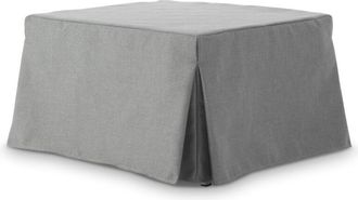 Divani.Store Divani.store - tip-top Schlafhocker aus wasserfestem Stoff T13 73 cm grau - grigio
