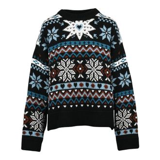 Moschino Rundhals-Pullover - - Knitwear - Damen - Schwarzk - M